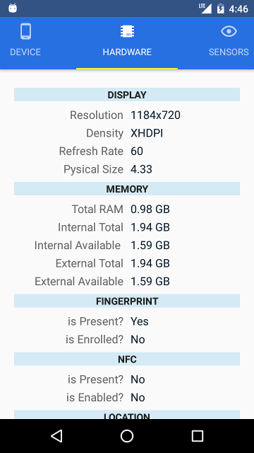 GitHub - hush2/android-device-info: React Native demo app for the react-native-android-device ...